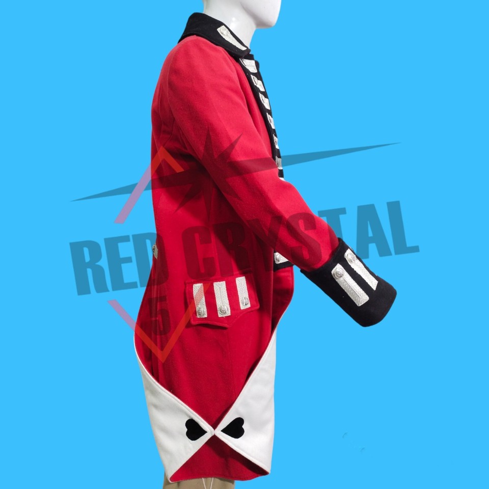 New British Army Revolutionary War Regimental Men Red wool Frock Coat ...