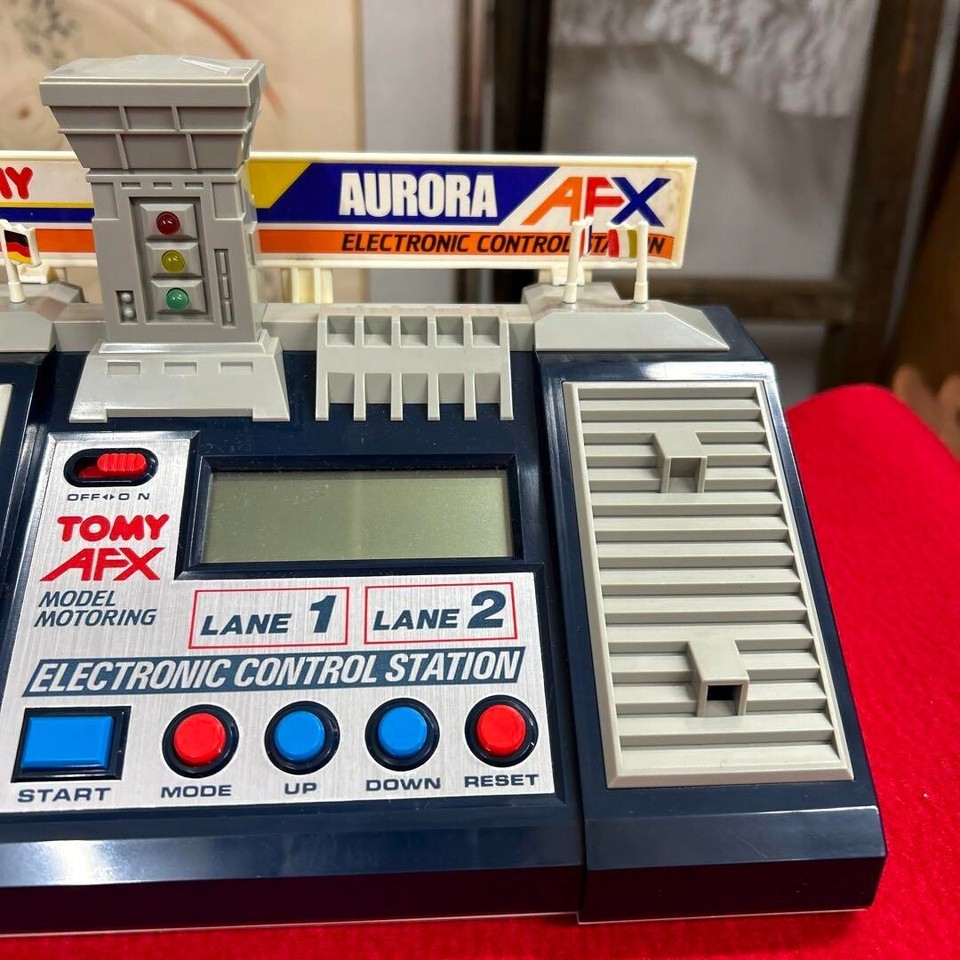 Vintage TOMY AFX Slot car Control Station "energization check" F/S from ...