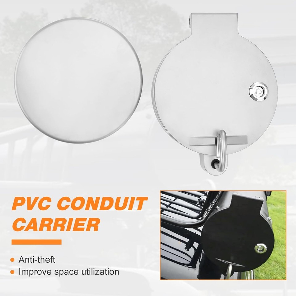 Silver Conduit Carrier Kit for 6" PVC Pipe Van SUV Rack Mount Ladder ...