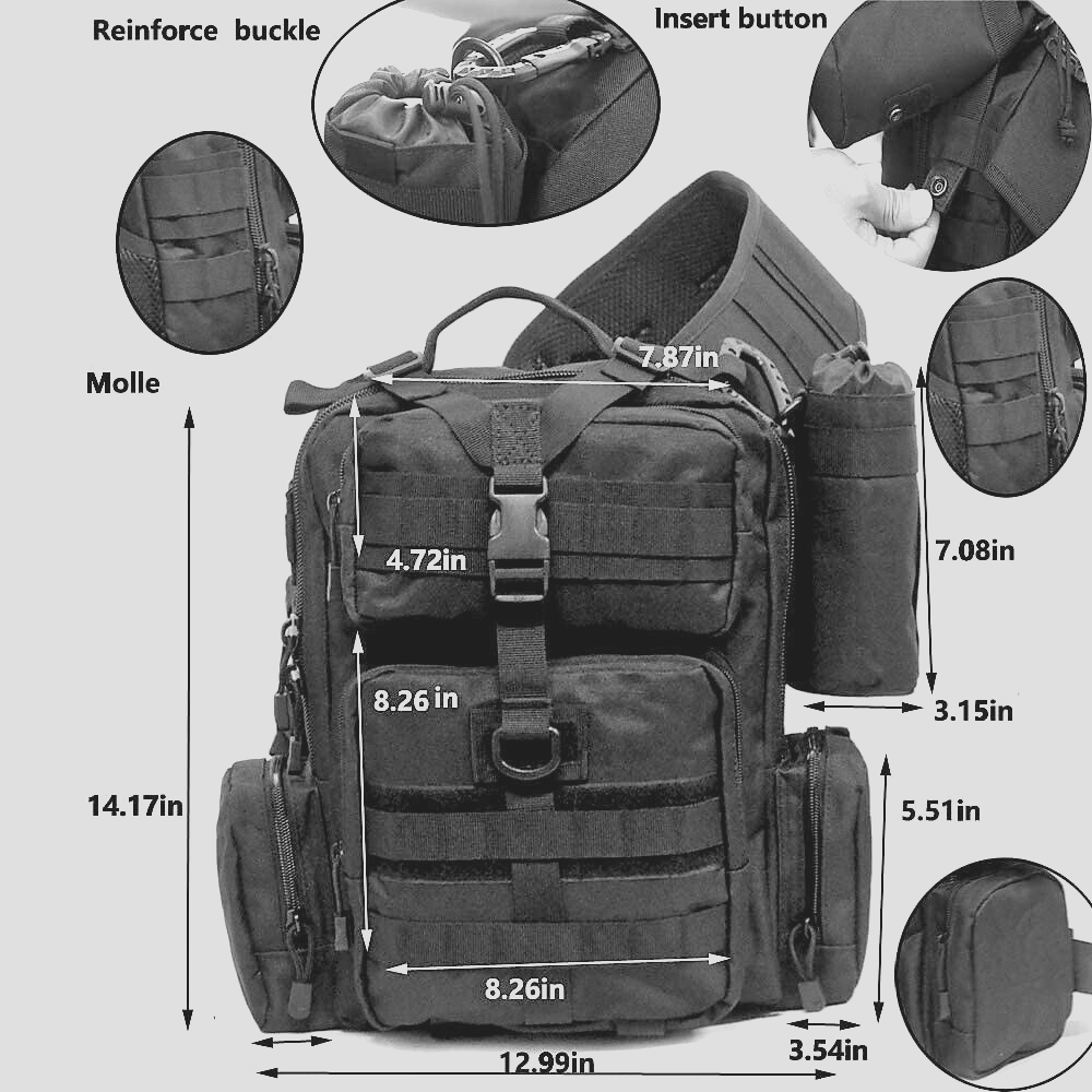 Tom Clancy's The Division 2: SHD Agent Tactical Sling Bag w/ 4 MORCLA ...