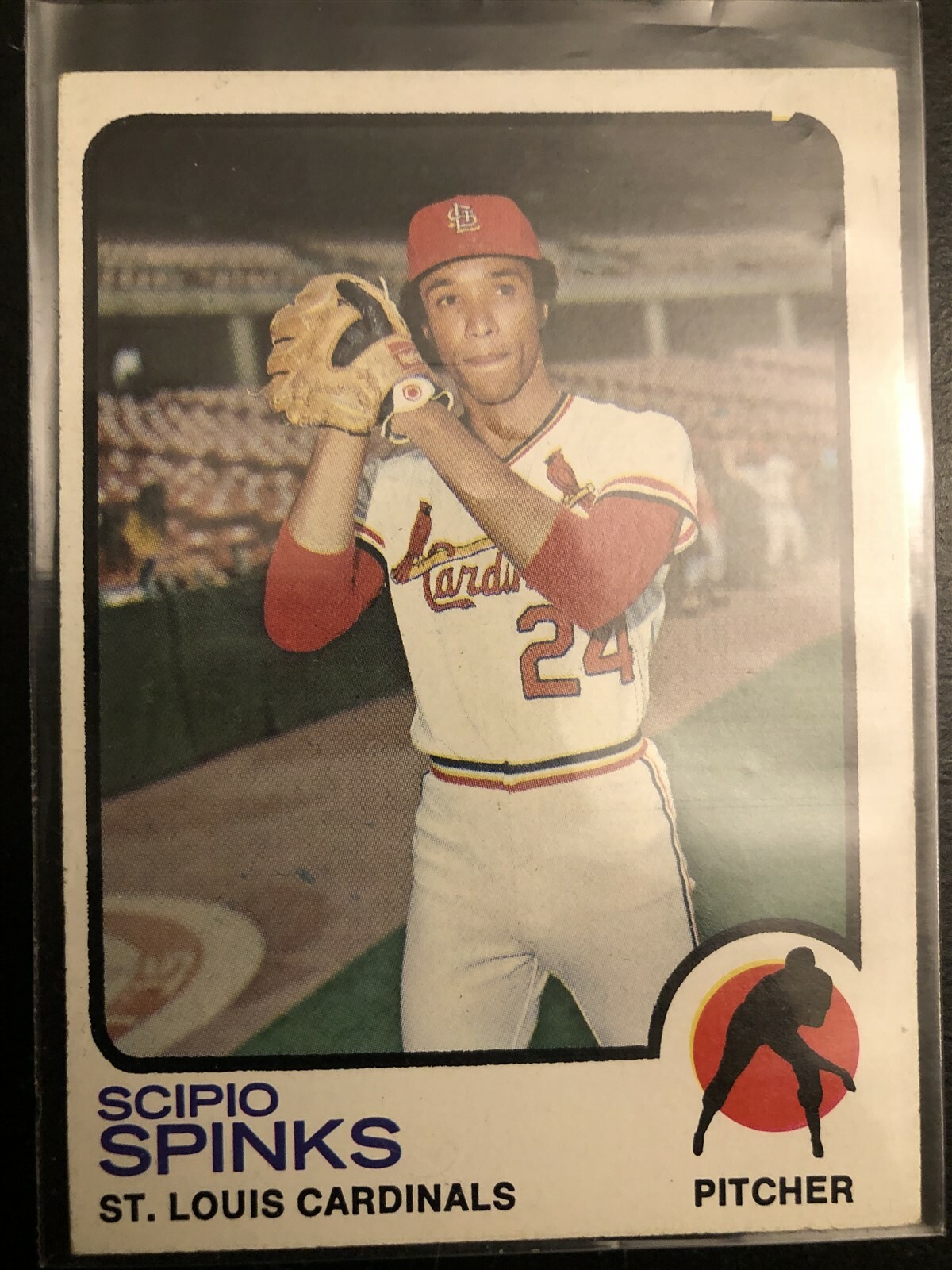 1973 Topps Scipio Spinks Error Card Gap in Border Cardinals #417 | eBay