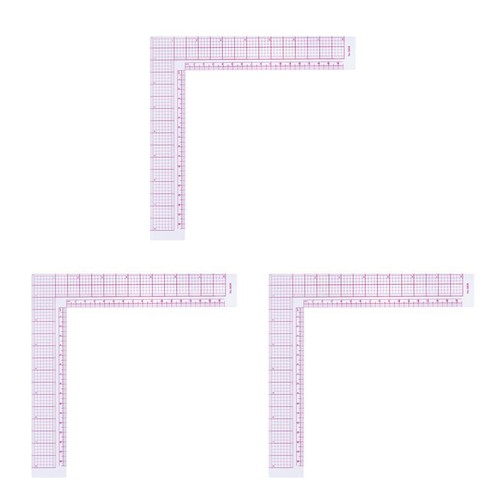 1/2/3 L-square Ruler Clothes Sewing Measure DIY Crafts Tools ...