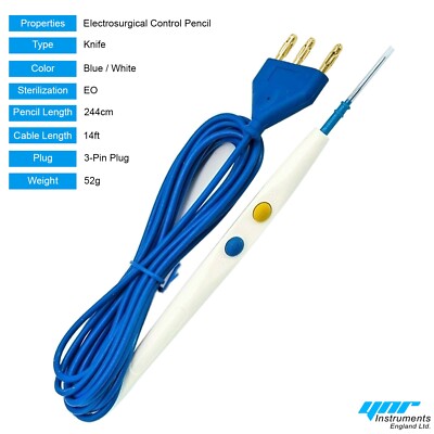 Electrosurgical Pencil Cautery Pencil Diathermy Electro ESU Disposable ...
