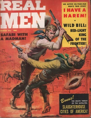 Real Men Magazine March 1958 Safari with a Madman 021819AME | eBay