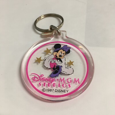 Vintage Disney Mgm Studios Miney Mouse Keychain | eBay