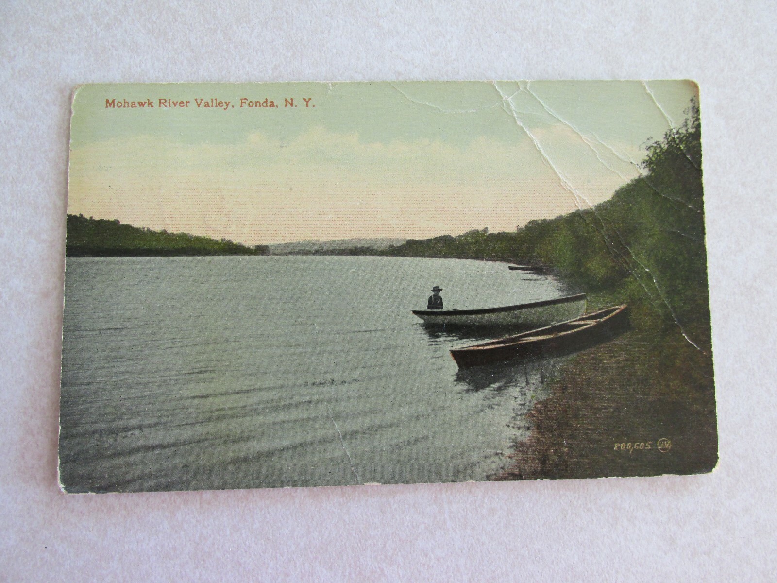 J2619 Postcard Mohawk River Valley Fonda NY New York 1915 | eBay