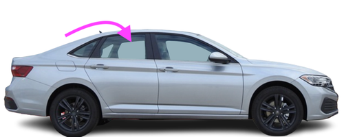 2019-2024 Volkswagen Jetta Rear Passenger Right Side Door Window Glass ...