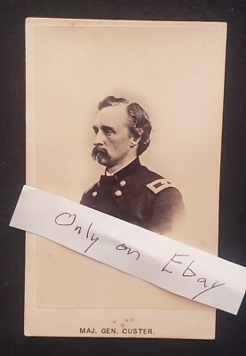 General George A. Custer, Original Vintage CDV, 1865 by Brady, Custer ...