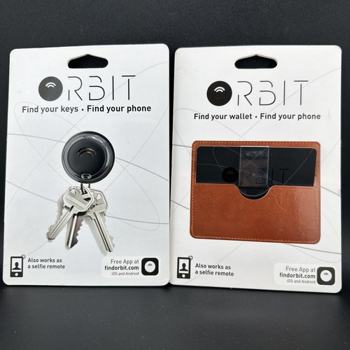 2 Pack - Orbit Find Your Wallet & Keys GPS Tracker Remote New Sealed ...