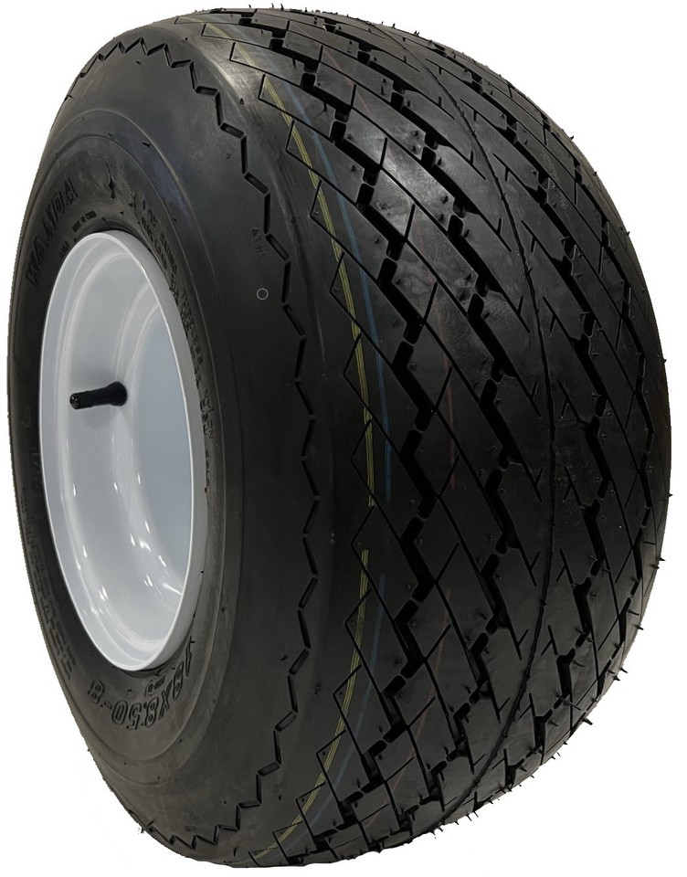 4-Pk 8" 18X8.50-8 White Golf Cart Wheels Tires Fit Club Car, Cushman ...