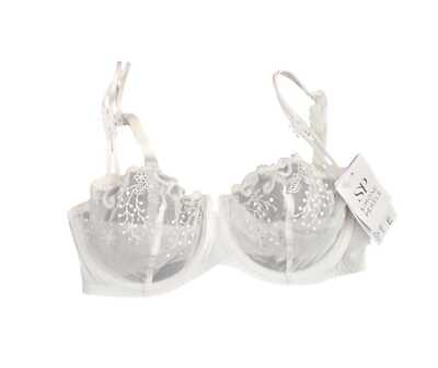 Simone Perele WHITE Delice Demi Cup Bra, US 30E, UK 30DD | eBay
