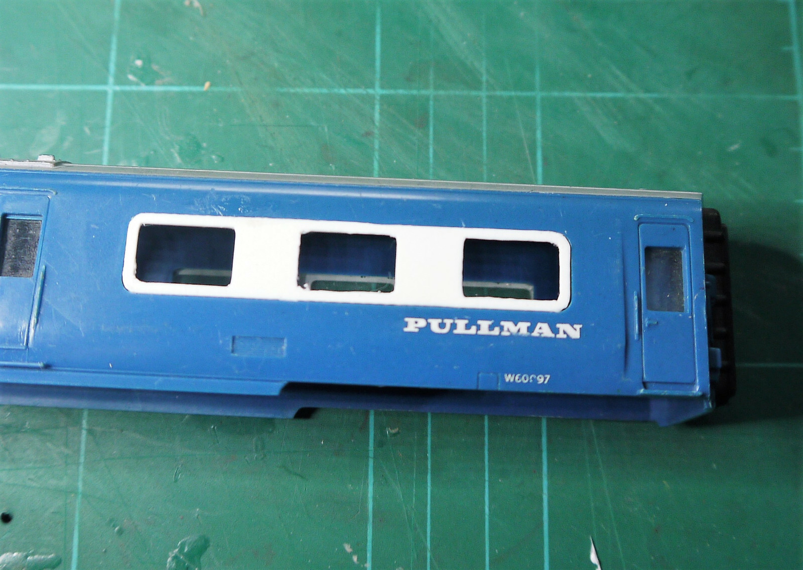 Triang Blue Pullman original Western Pwr car Window Ins,t 3D Prt Repro ...