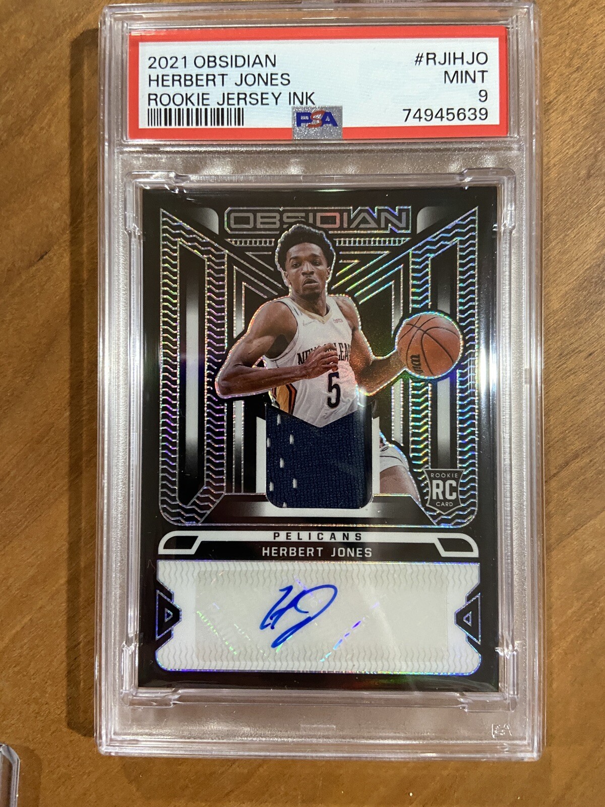 2021-22 Panini Obsidian Jersey Ink /99 Herbert Jones #RJI-HJO Rookie ...