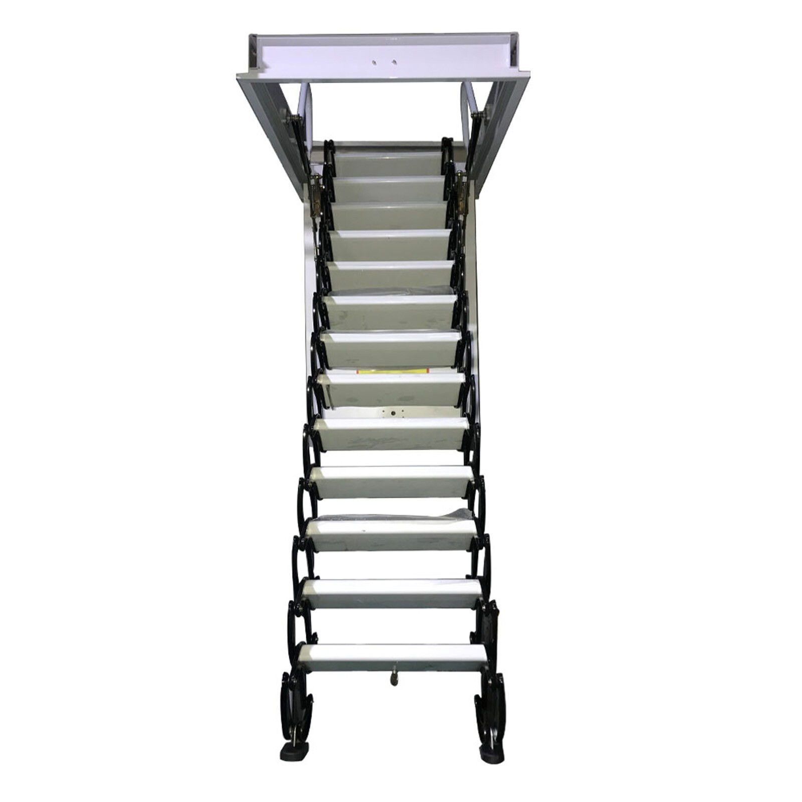 Hidden Telescopic Folding Ladder 27.56''x35.43'' Attic Pull Down ...