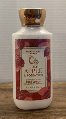 Bath and Body Works RUBY APPLE & ROSEWOOD Super Smooth Body Lotion ~ 8 ...