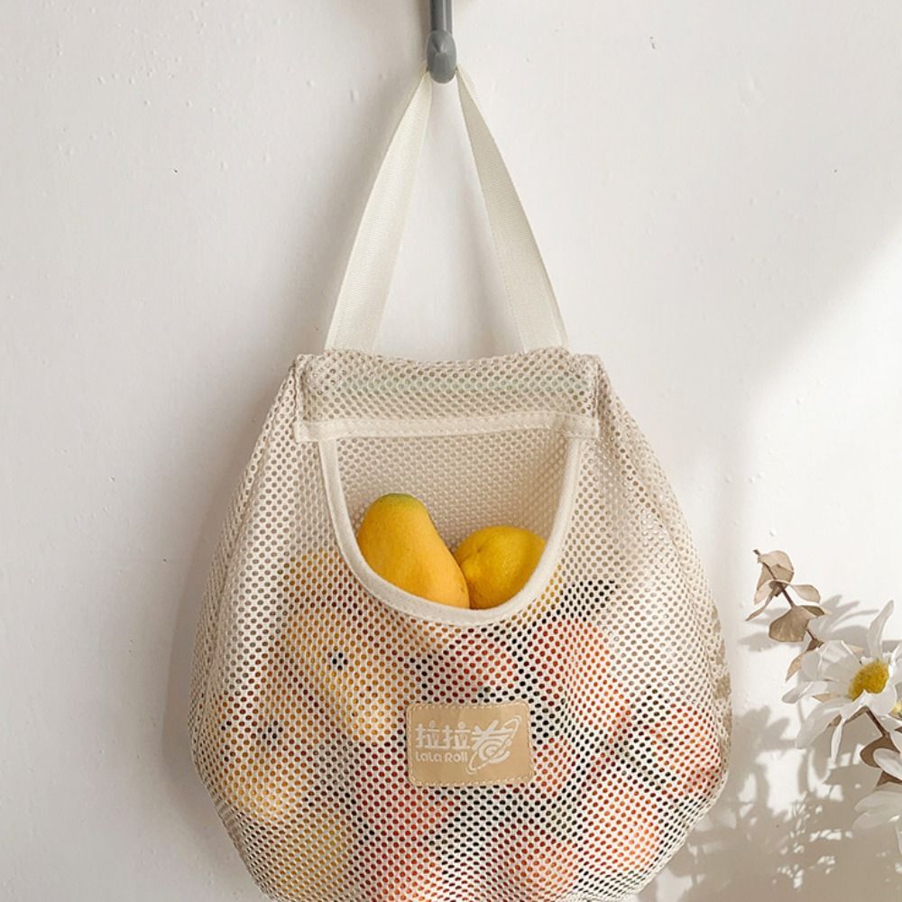 Reusable Hanging Mesh Bag Polyester Net Pocket New Storage Bag | eBay