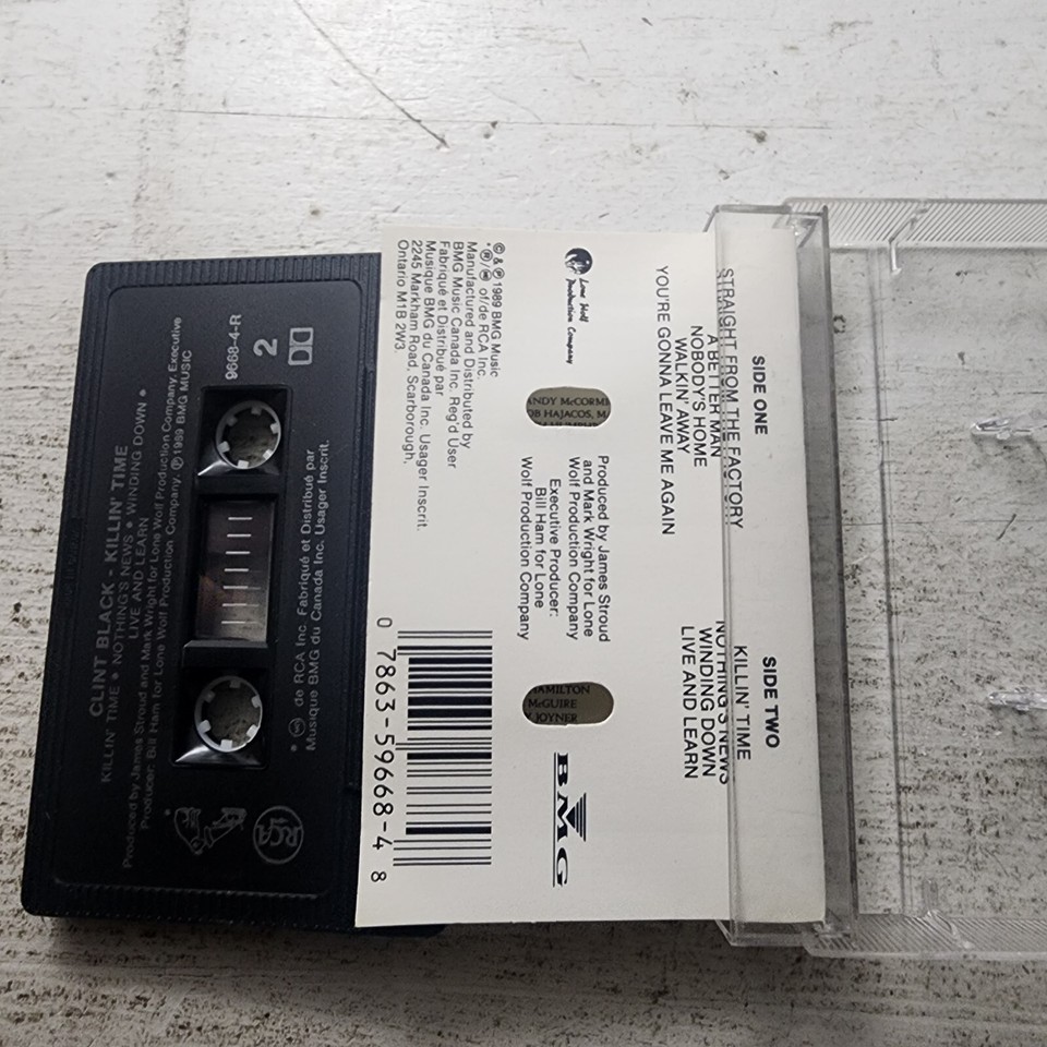 Killin' Time by Clint Black (Cassette, RCA Records) 78635966848 | eBay