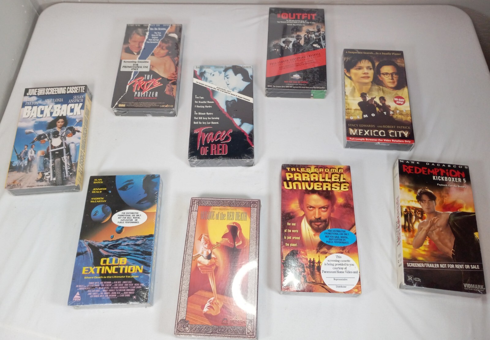 Huge Lot Of 25 Sealed Rare Screener Promo Titles VHS Cassettes Some w ...