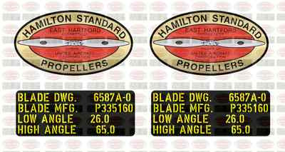 Hamilton Prop Logo with Detail Graphics Decals | eBay