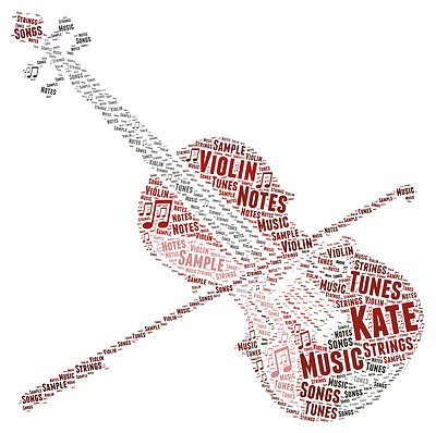 PERSONALISED VIOLIN WORD ART PRINT MUSIC | eBay UK