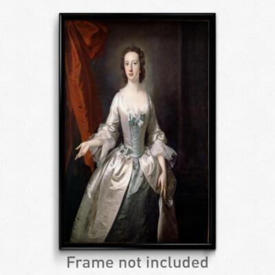 Hudson, Thomas - Portrait of a Lady Print 11x17 Art Poster | eBay