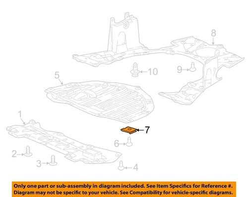 HONDA OEM 14-23 Accord Splash Shields-Access Cover Clip 90673TY2A01 | eBay