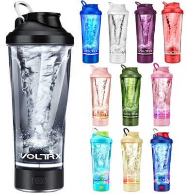 VOLTRX Vortex Boost Electric Protein Blender Shaker Bottle Rechargeable ...