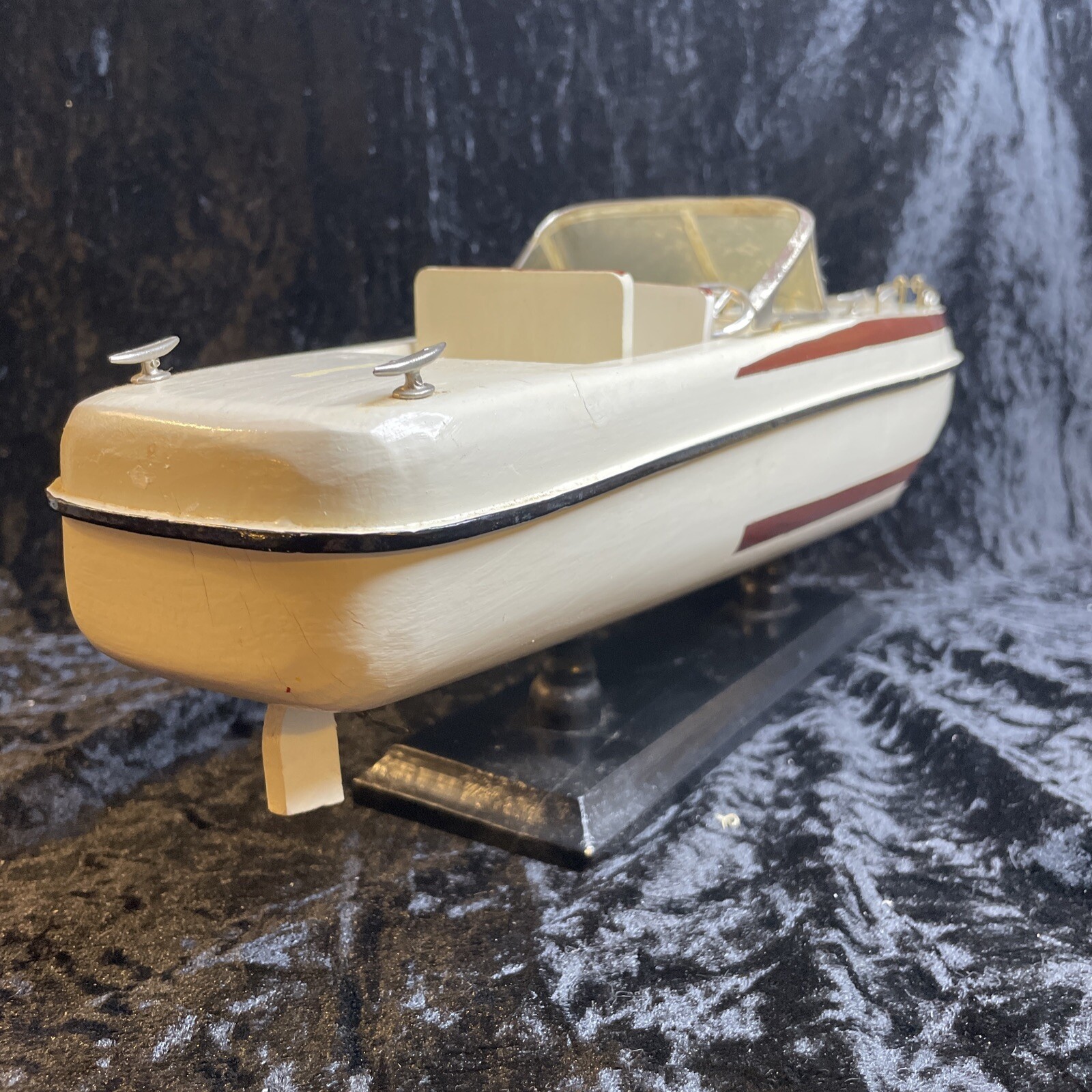 Antique Wooden Model Boat Lake River | eBay