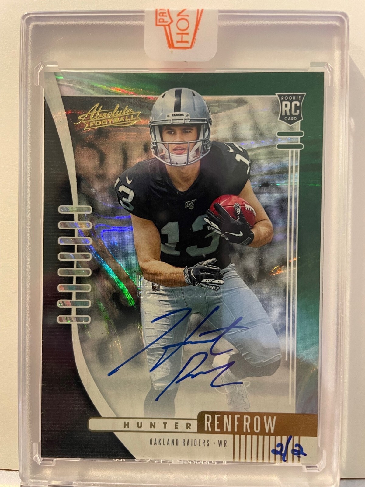 2020 Absolute Memorabilia Honors Hunter Renfrow 2/2 RC Auto Las Vegas ...