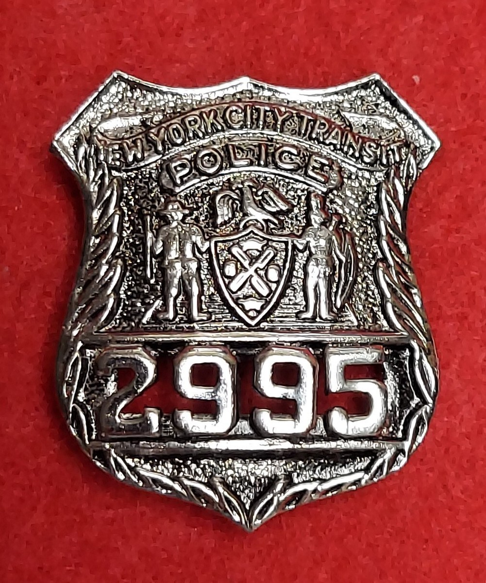 Nyc Transit Police Shield New York NYPD Transit Police Officer # 255