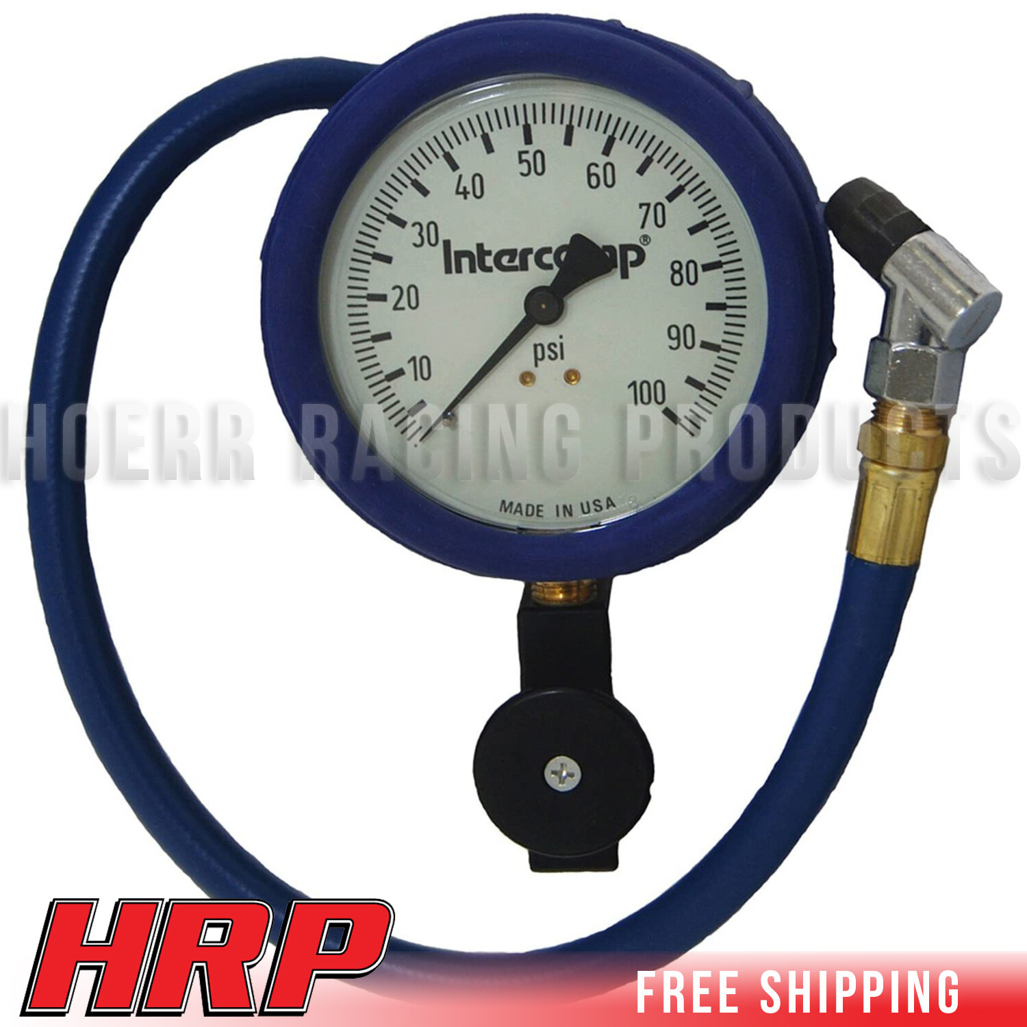 Intercomp-Fill, Bleed, & Read Tire Pressure Gauge-4"(0-100) PSI-360088 ...