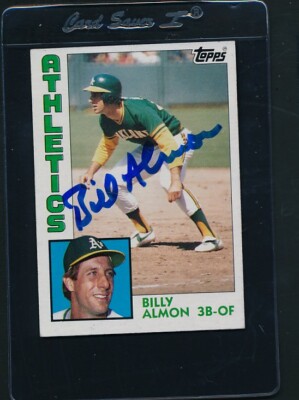 1984 Topps #241 Bill Almon Athletics Signed Auto *C8372 | eBay
