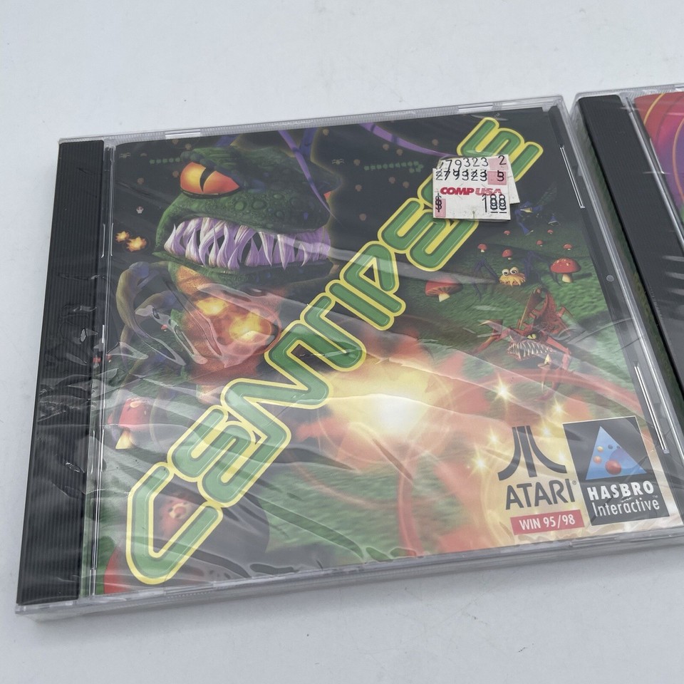 "BRAND NEW" Centipede & Pong Atari CD-ROM Games Windows 95/98 FACTORY ...