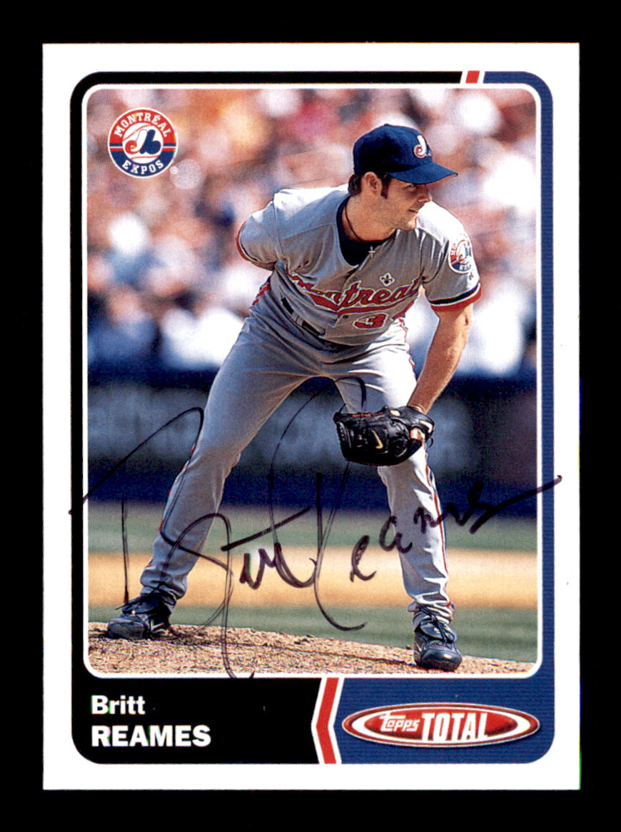 2003 Topps Total - Britt Reames - On Card Autograph | eBay