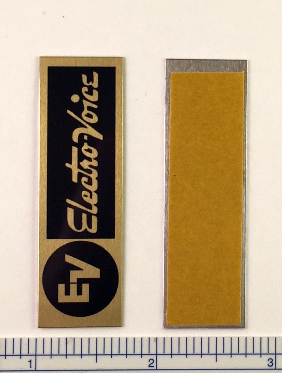 EV Electro-Voice ElectroVoice Speaker Badge Logo Emblem PAIR GOLD | eBay