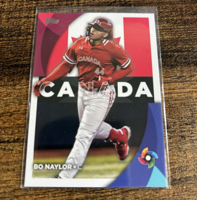 Bo Naylor World Baseball Classic Card, WBC, Topps, Canada, Cleveland ...
