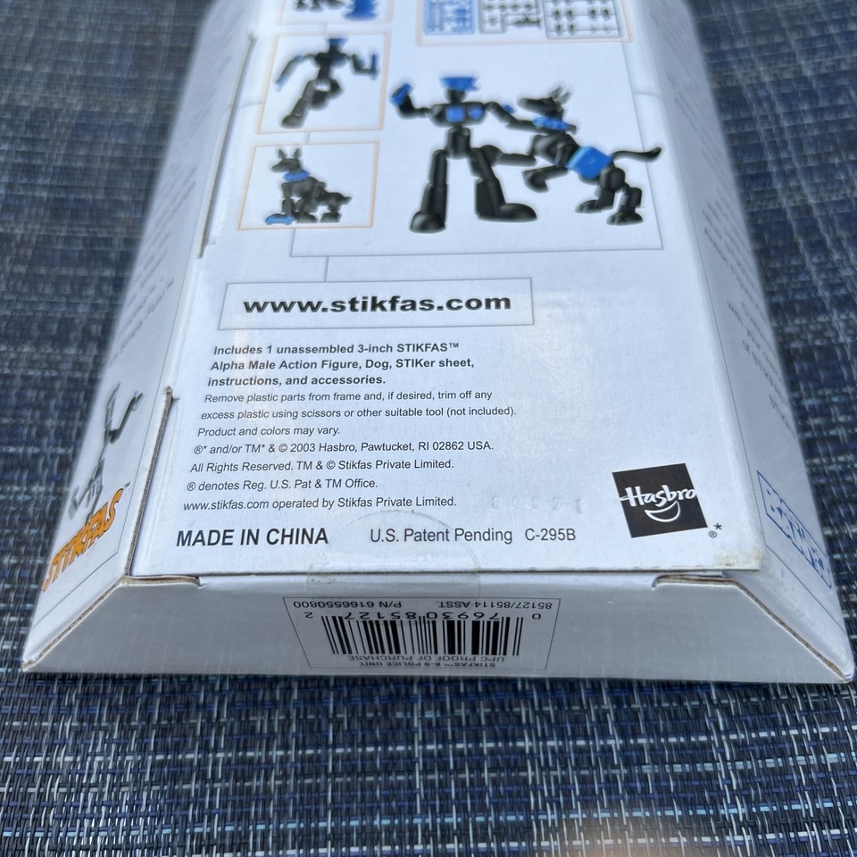 STIKFAS Buildable Action Figure AFK10 NIB Hasbro Alpha Male K-9 Police ...