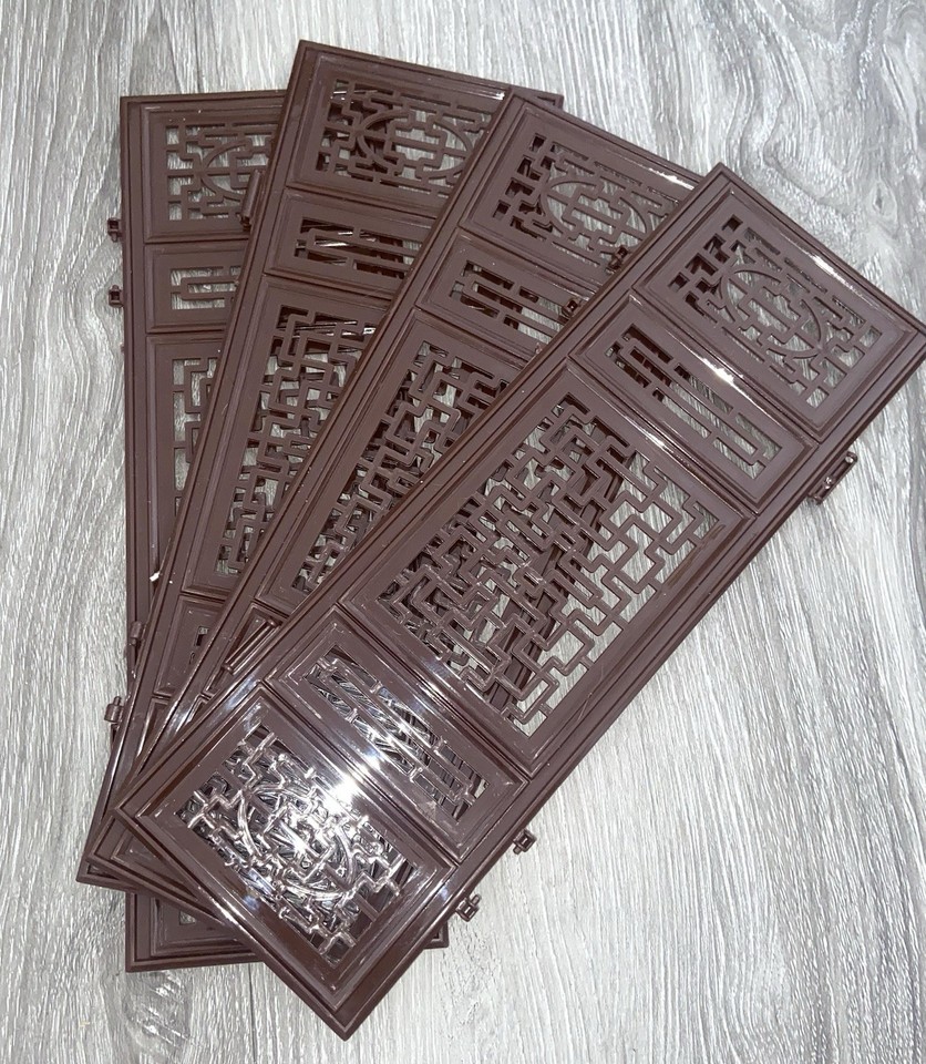 FOUR PANEL ROOM DIVIDER FOR SINDY BARBIE DOLL HOUSE FURNITURE SCENE ...