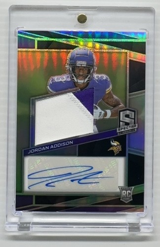 2023 Panini Spectra Jordan Addison Rookie Jersey Autograph Auto #10/99 ...
