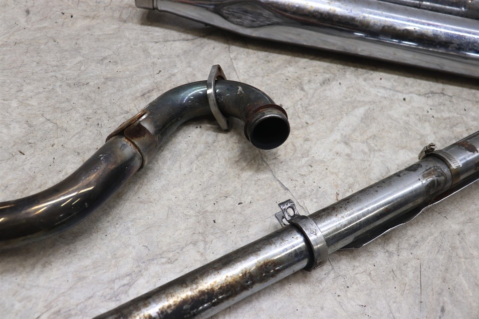 1996 Harley Evo FLHR Road King Exhaust System Header Pipes Muffler ...