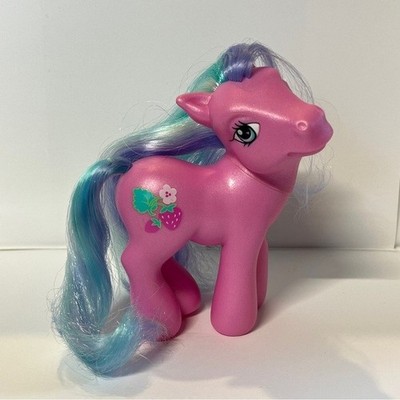 Vintage 2002 My Little Pony MLP G3 Sweetberry Strawberries Pink Purple ...