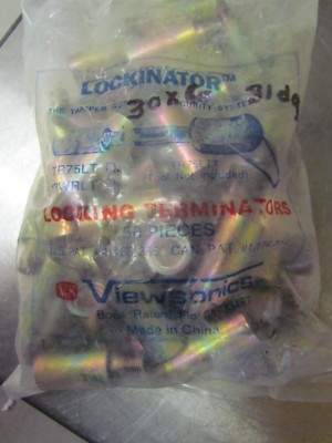 Bag Of 50 Pieces ViewSonics Lockinator Locking Terminators Model TR75LT ...