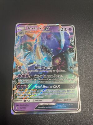 Pokémon TCG Toxapex GX Sun & Moon: Guardians Rising 57/145 Holo Ultra ...