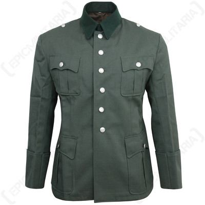 German Army Officers Gabardine Wool Tunic - WW2 Repro Heer Uniform ...
