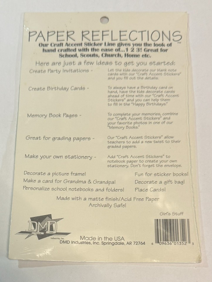 New Paper Reflections Craft Accent Animal Stickers Scrapbooking, 4 ...