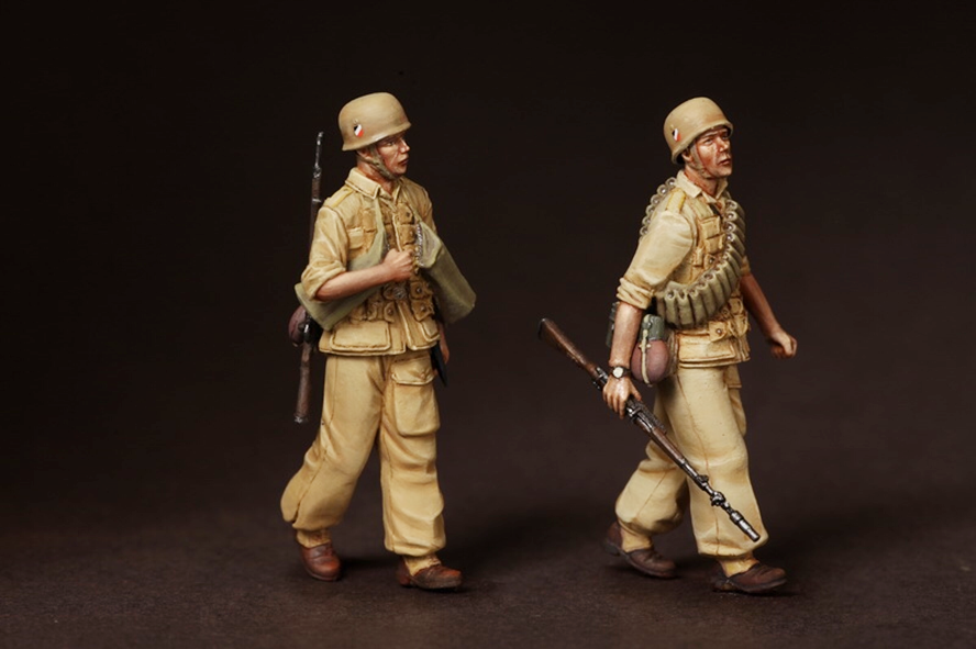 1/35 Resin Figures Model German infantry 6 soldiers Unassembled ...