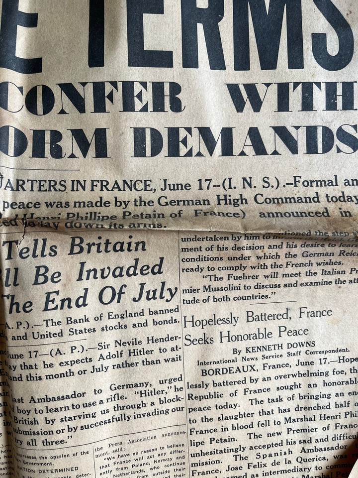 1940 WW2 French Surrender to Germany - Paris Falls World War 2 ...