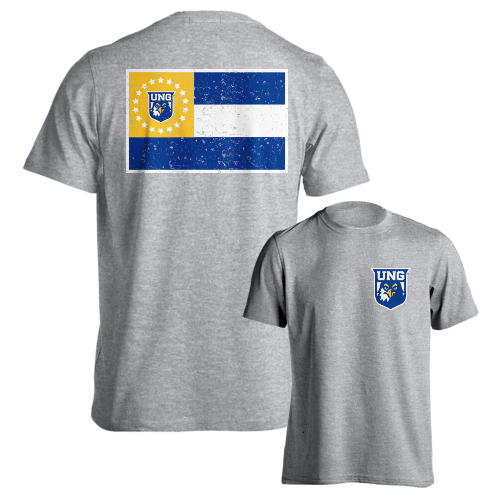 University of North Georgia Nighthawks UNG State Flag Logo Short Sleeve ...