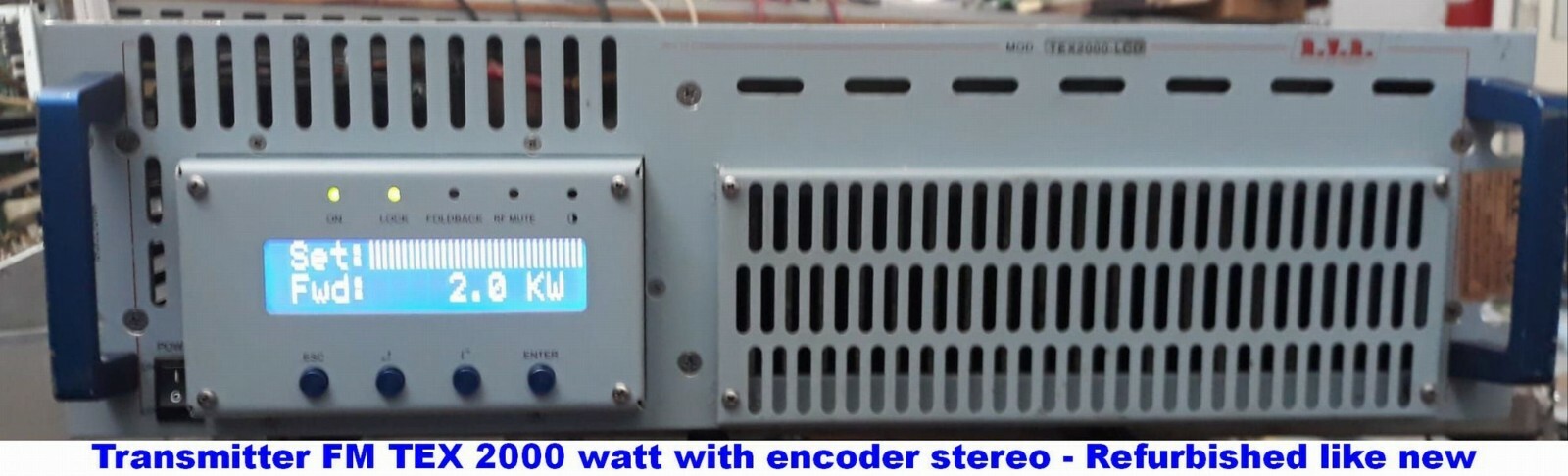 Broadcast Professional FM 88/108 Mhz - RVR FM Transmitter 2000 watt ...