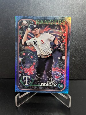 Corey Seager - 2024 Topps Holiday Metallic Blue Tree #H45 | eBay